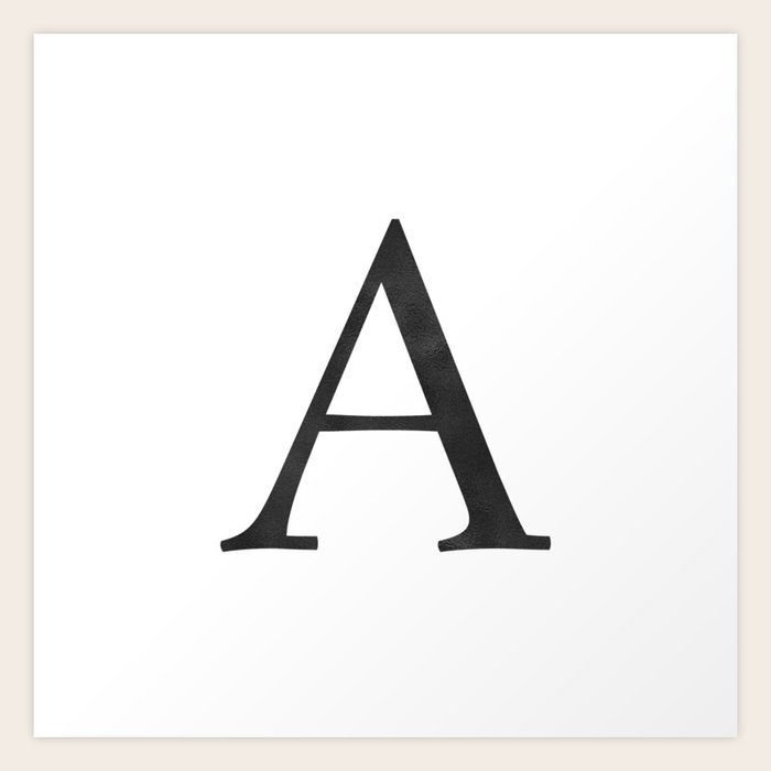 Black Printable Letters