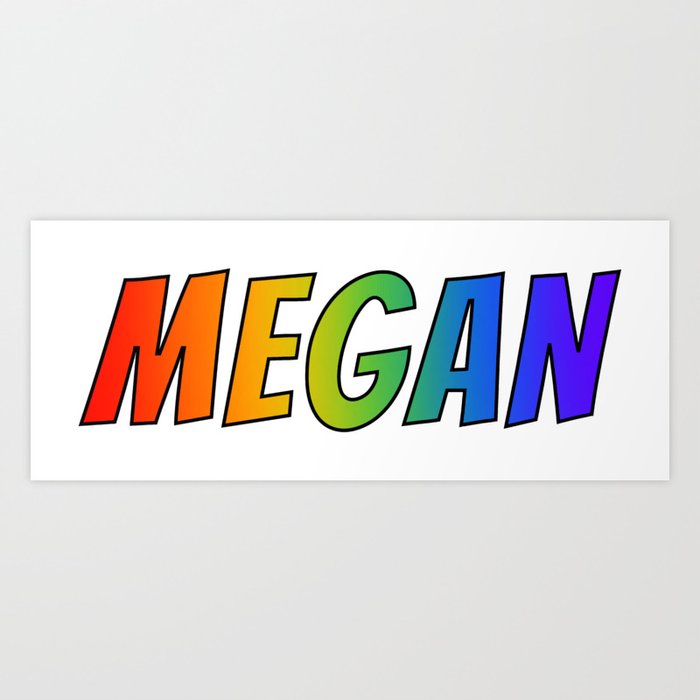 Megan Name Art