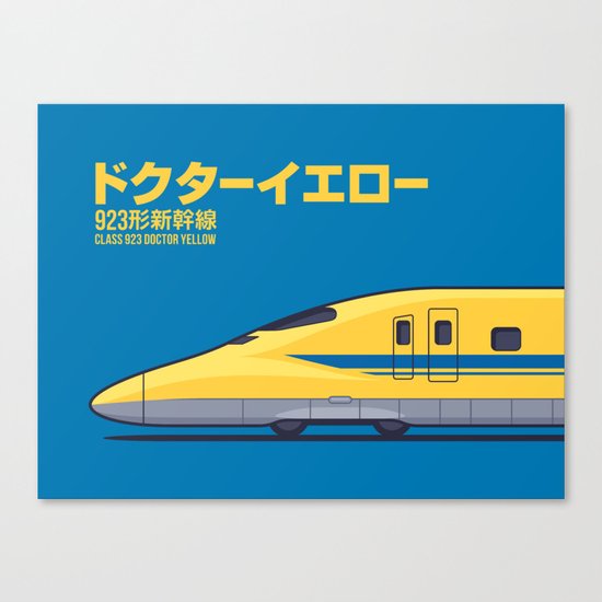 Doctor Yellow Class 923 Shinkansen Bullet Train Side Profile Japanese ...