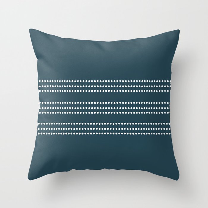 dark teal patterned cushions