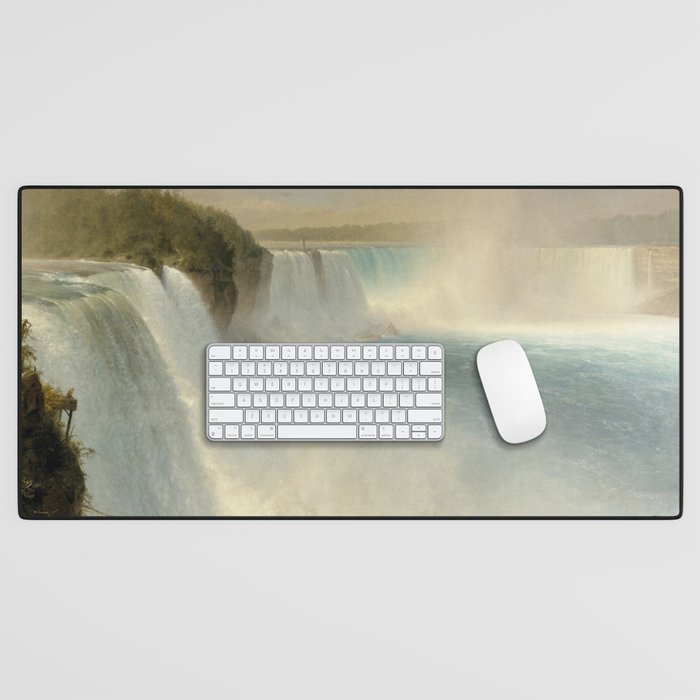 Niagara Falls - Frederic Edwin Church Desk Mat by Elegant Chaos Gallery ...