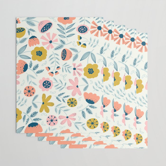 cute flower pattern paper