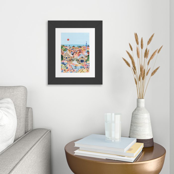 framed colourful pictures