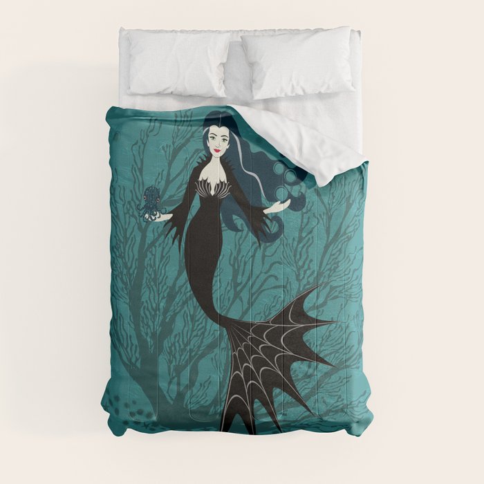 aqua comforter