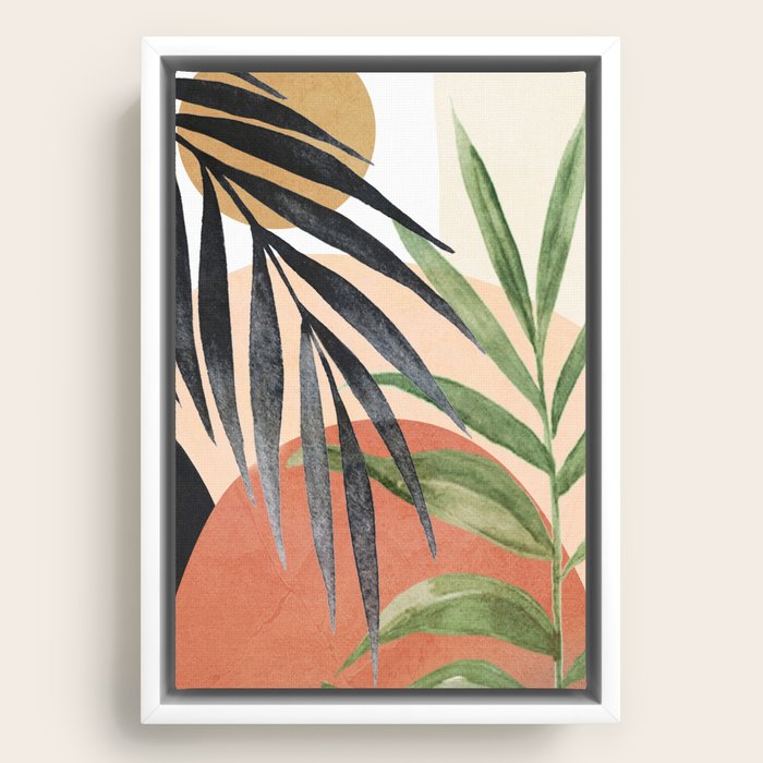 tropical framed artwork