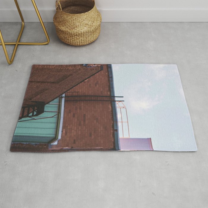 Ladders and Railings-Architecture and the Sky Rug by Photography by ...