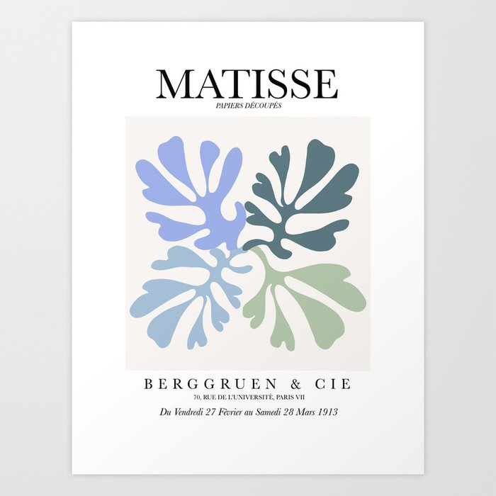 Flora Cut Outs Art Print By Les Muses Society6