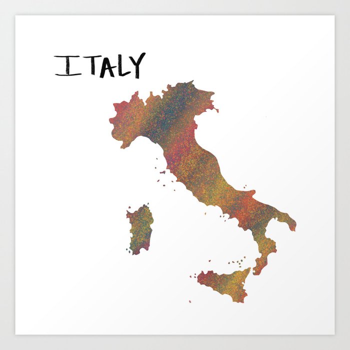 Simple Italy Map