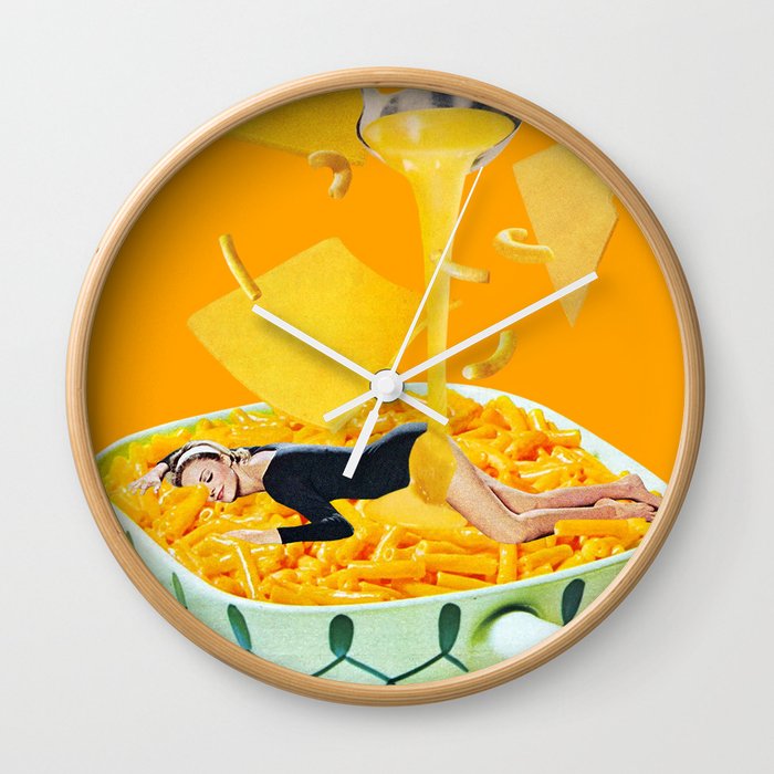 Cheese Dreams Wall Clock by Tyler Varsell | Society6
