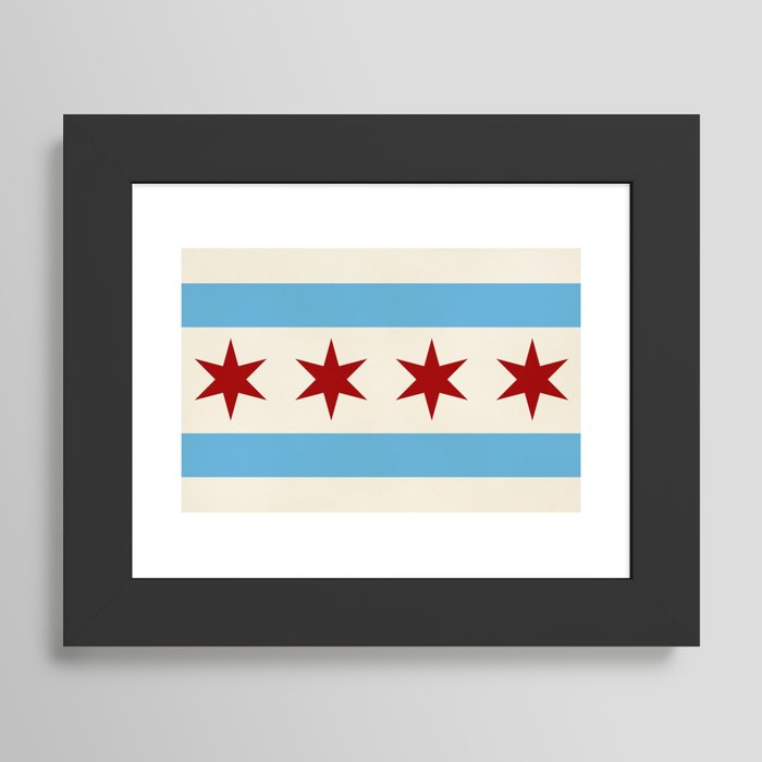 chicago flag framed