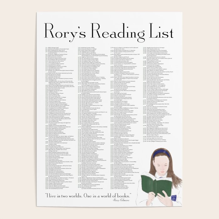 Rory's Reading List - A Comprehensive Guide to All 339 Books Stars ...