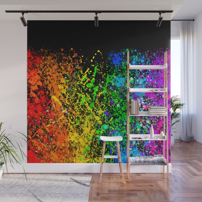 splatter wall art