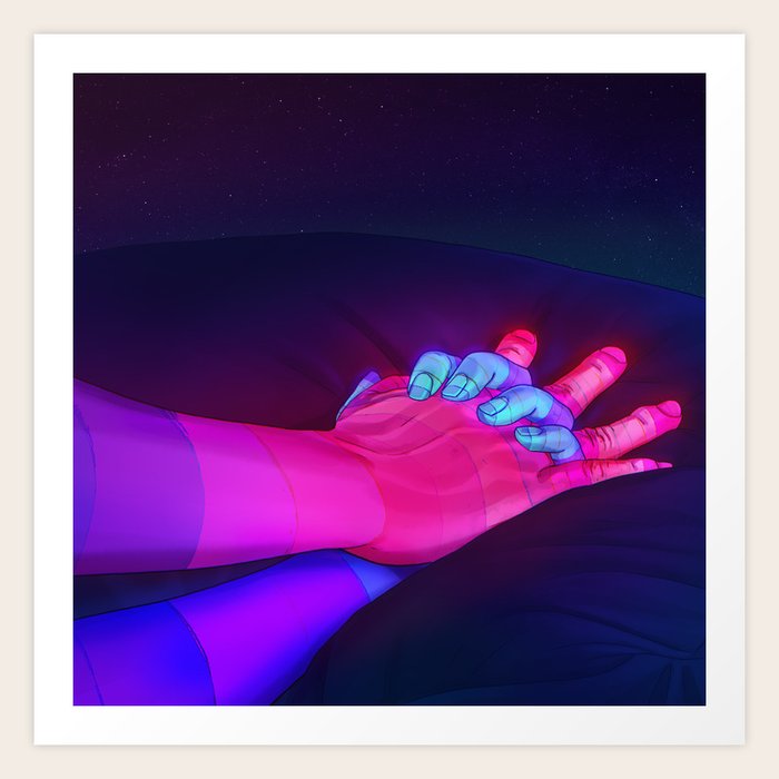 Intimate Touch 2 Art Print by Phazed | Society6