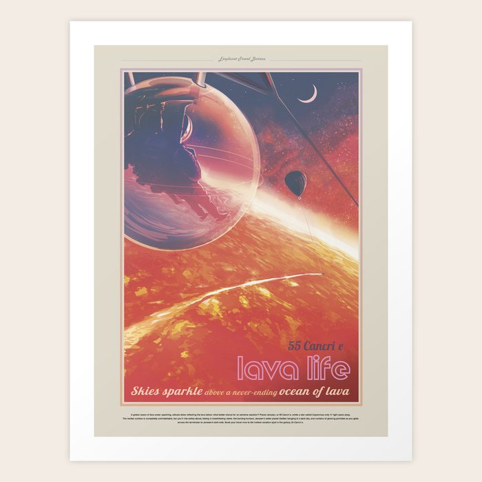 Vintage Nasa Posters Saturn