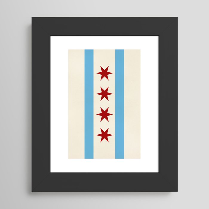 chicago flag framed