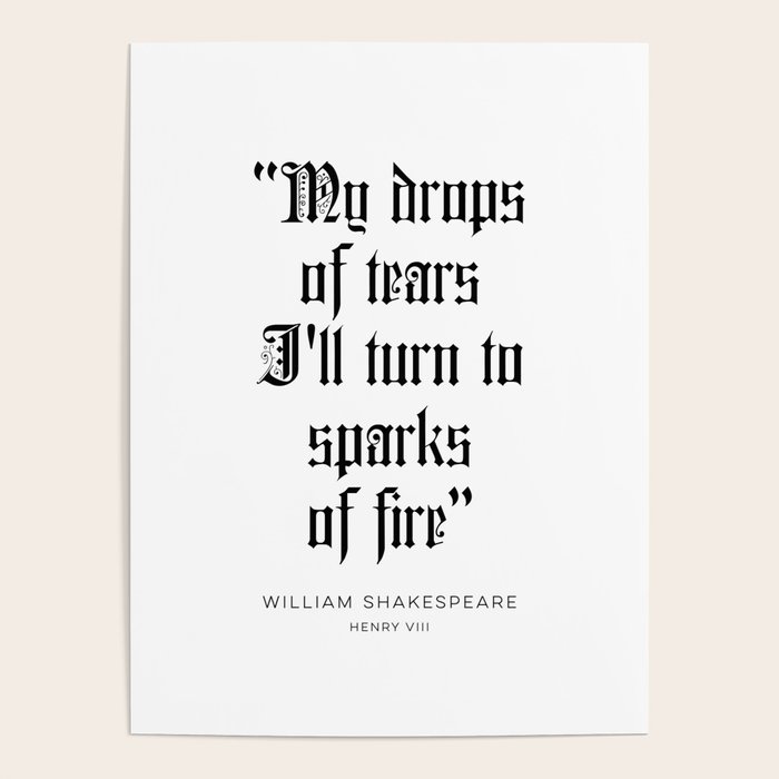 William Shakespeare Quote Poster by Wise Magpie Prints | Society6