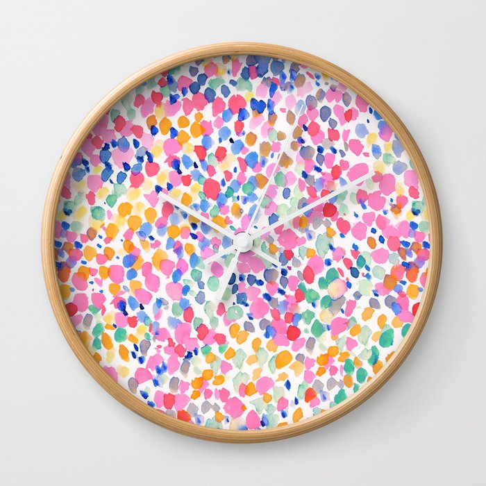 Lighthearted (Pastel) Wall Clock by Jacqueline Maldonado | Society6