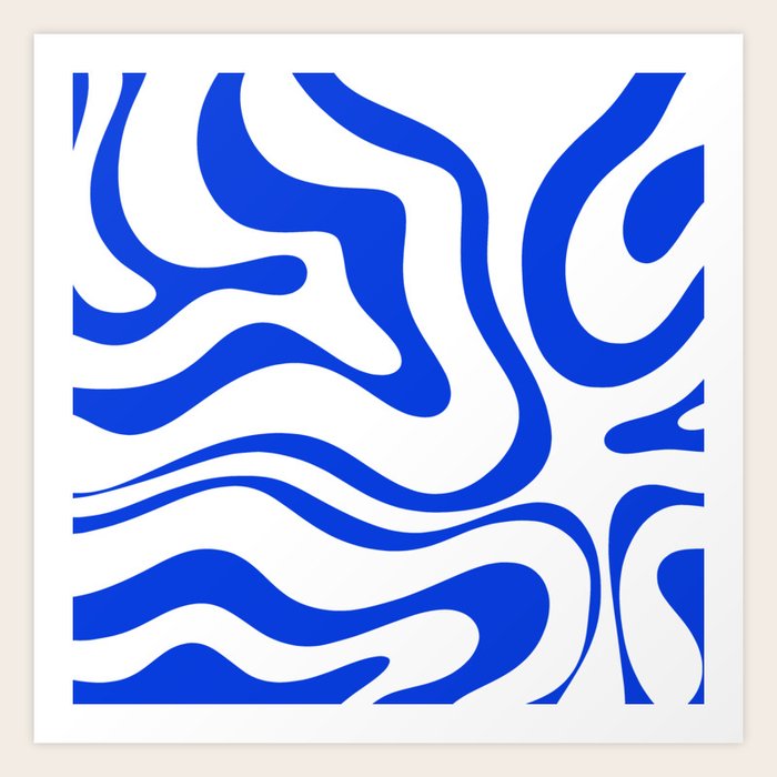 Royal Blue And White Design