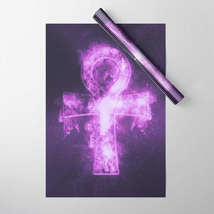 Ankh A Symbol Of Life Symbol Of Immortality Abstract Night Sky