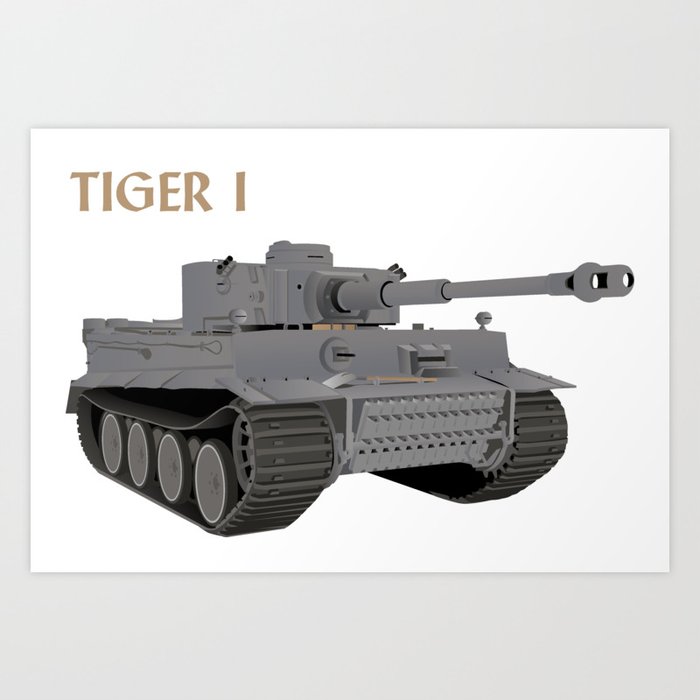 Ww2 Tiger Tank Art
