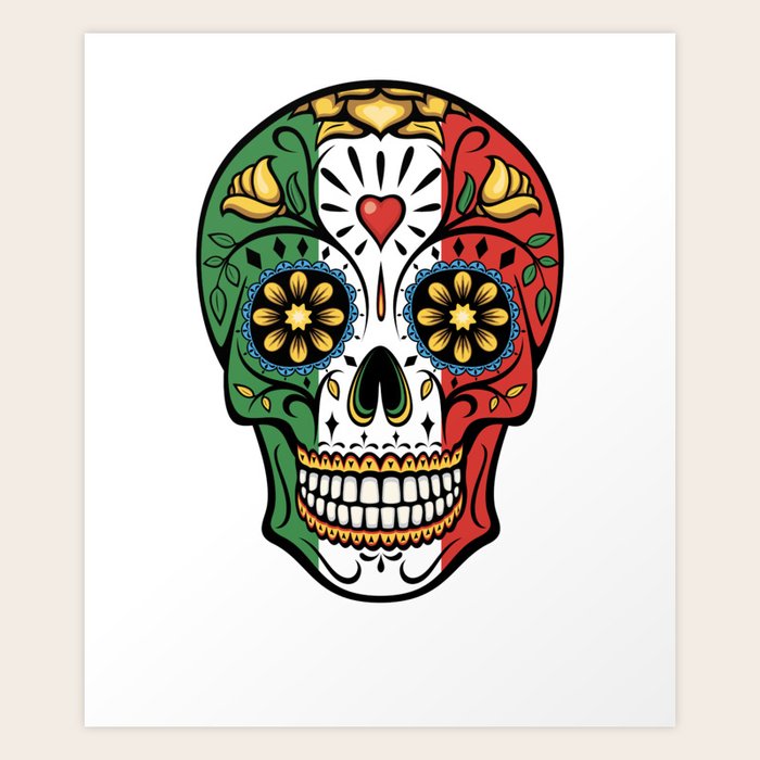 Mexican Sugar Skull Art