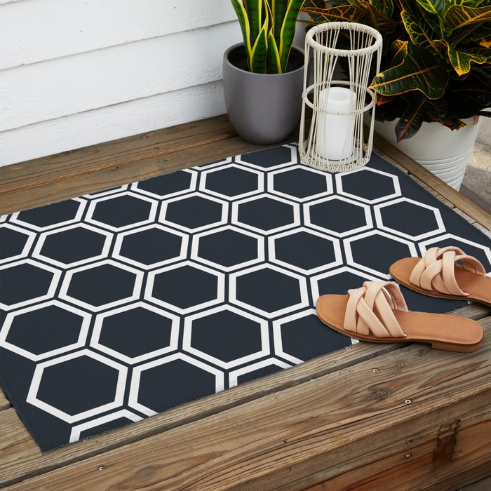 hexagonal shaped rugs
