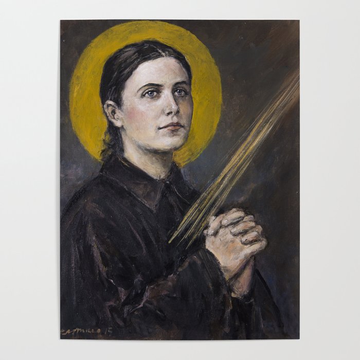 Santa Gemma Galgani Poster by CASTRILLO | Society6