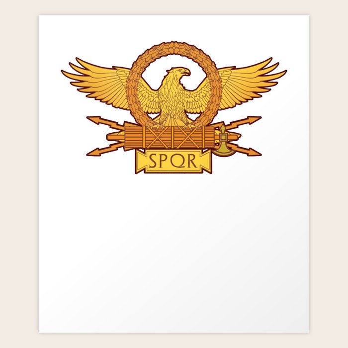 Roman Republic Symbol Spqr
