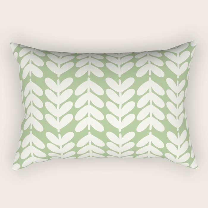 light green rectangle cushion
