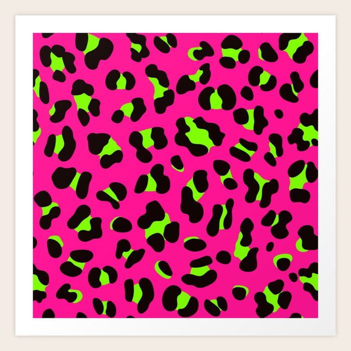 leopard print neon