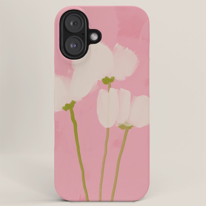 solid light pink phone case