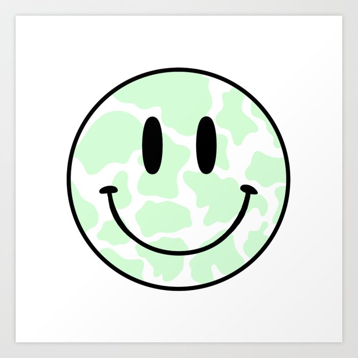 Green Happy Face