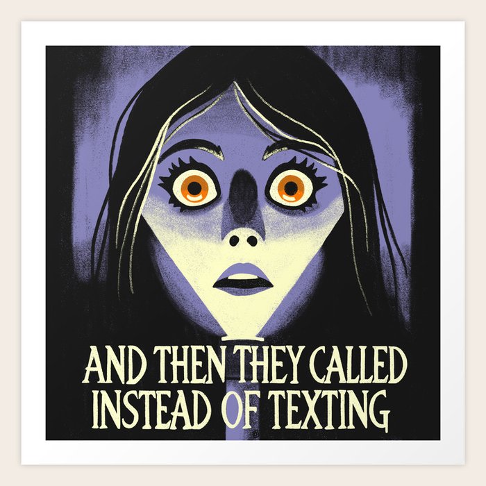 texting artwork
