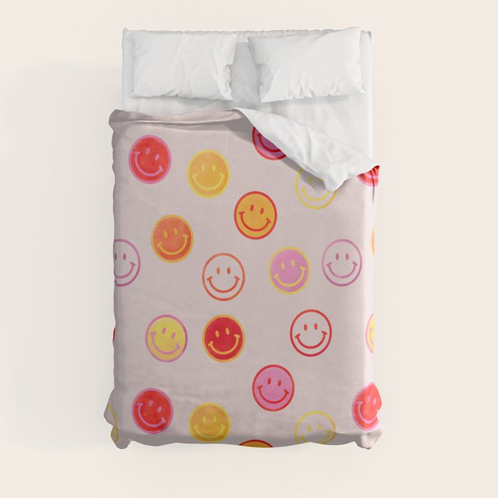 faces duvet cover