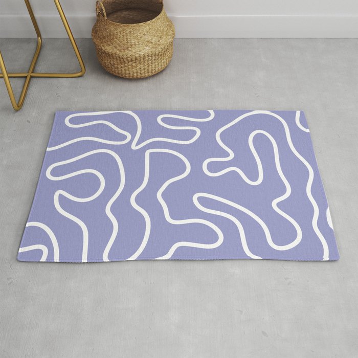 squiggle pattern rug