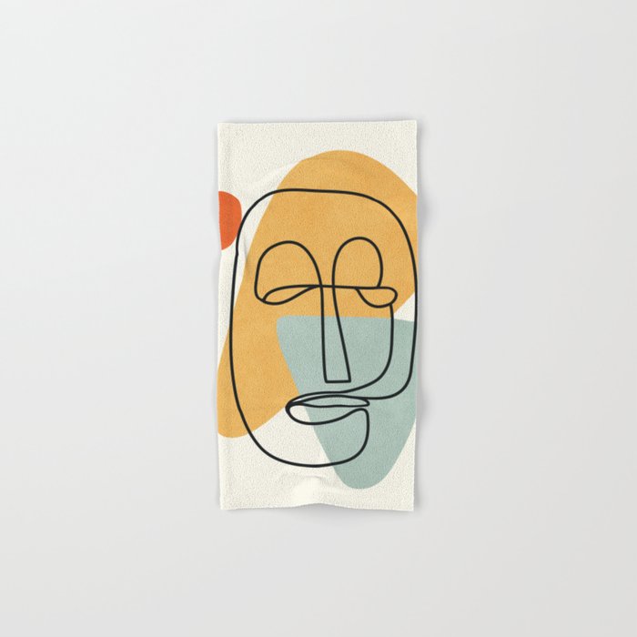 abstract face coasters