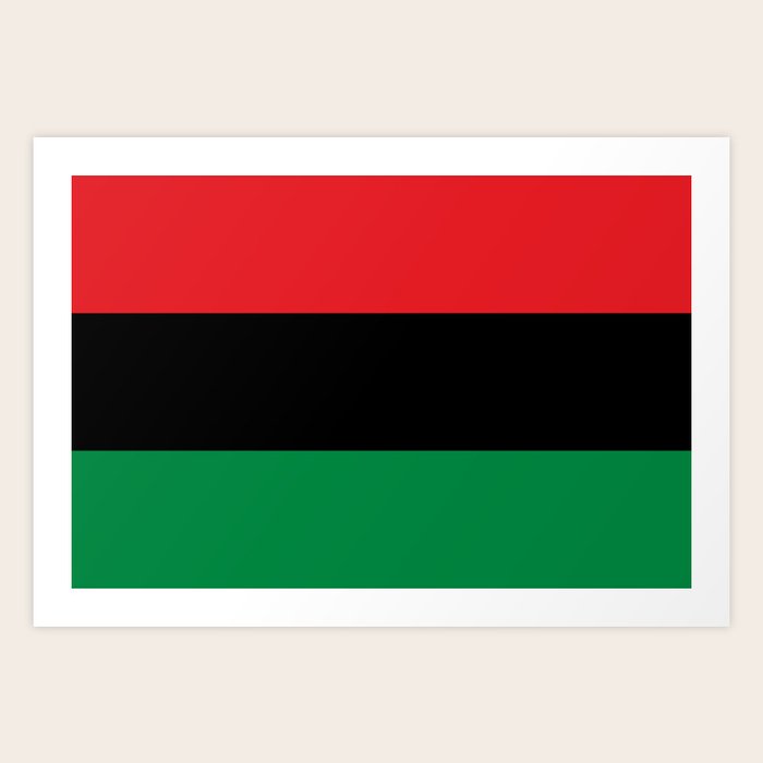 Pan African UNIA Flag Art Print by Flags of the World | Society6