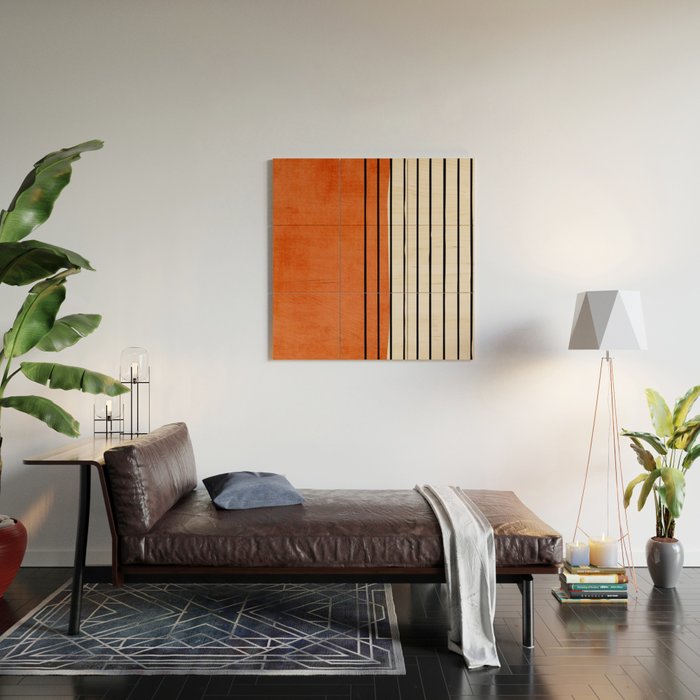 vertical lines wall art