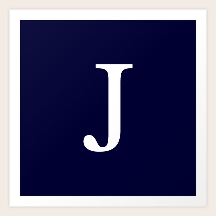 Blue Letter J