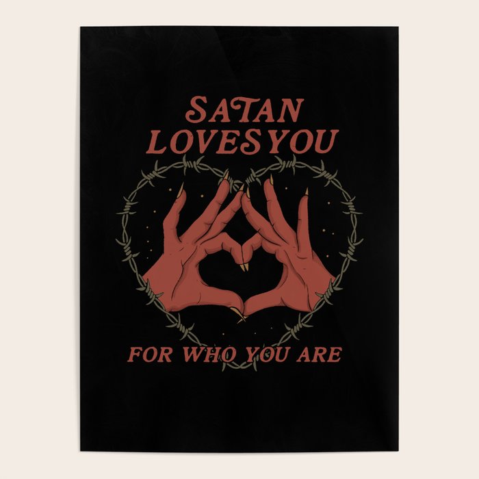 Satan Loves You Poster by Thiago Correa | Society6