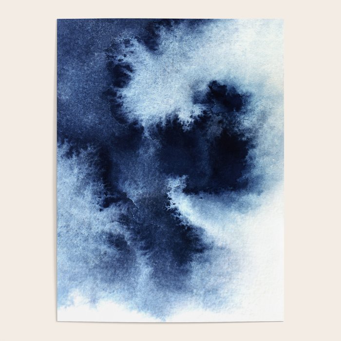 Indigo Nebula Poster by PrintsProject | Society6