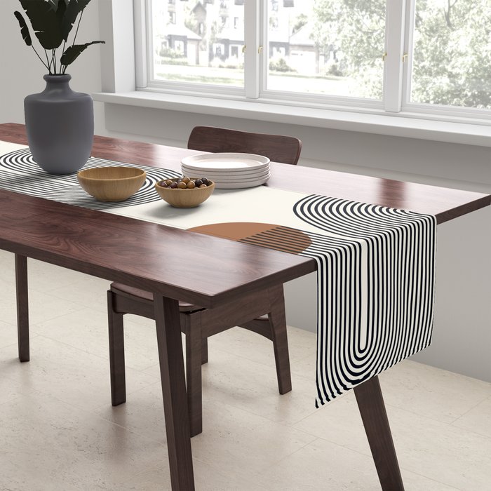 contemporary table runner