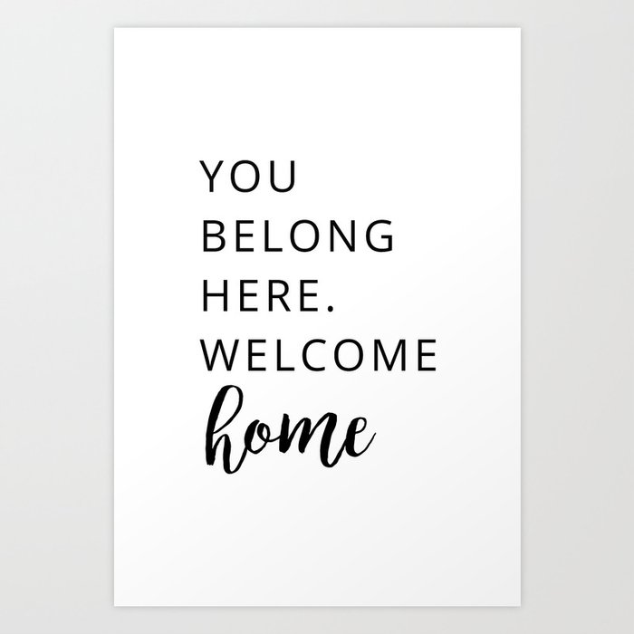 Welcome Home Printable Posters