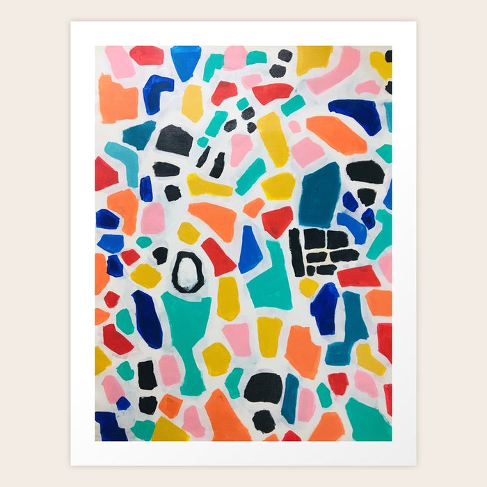 Original Painting by Ejaaz Haniff Acrylic Painting Abstract Art Shapes ...