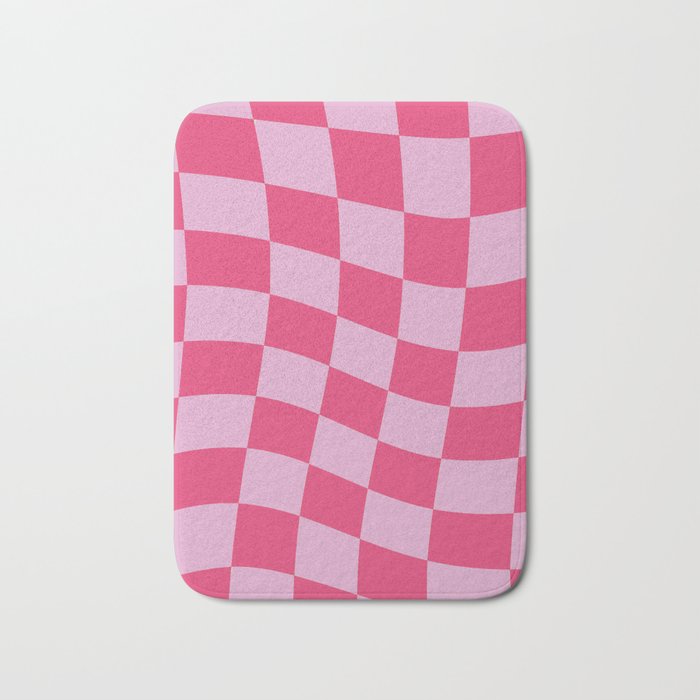 wavy checkered pattern pink