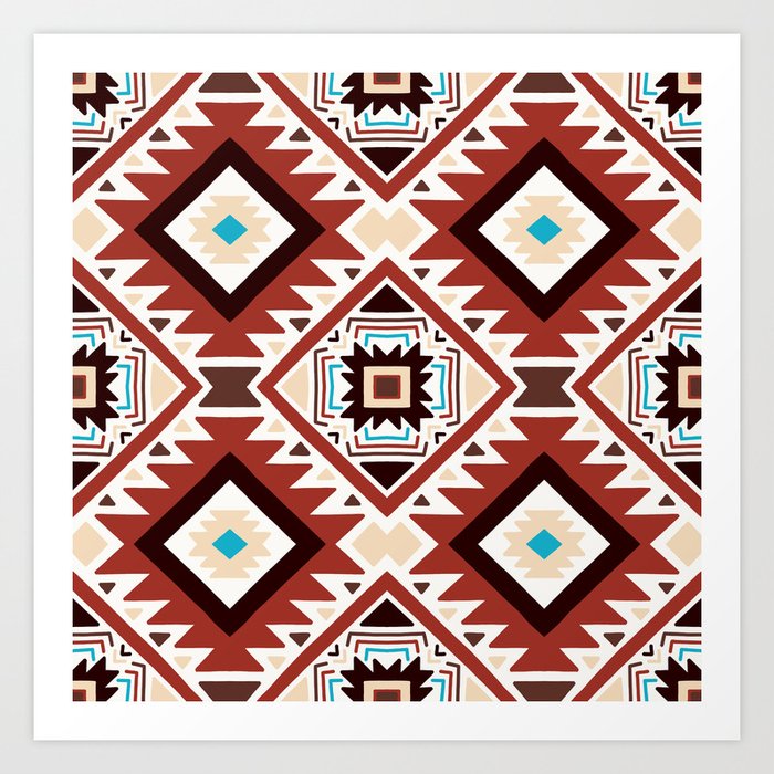 Native American 4 Art Print by Juliana RW | Society6