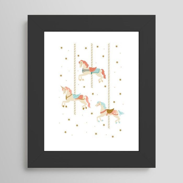 carousel framed art