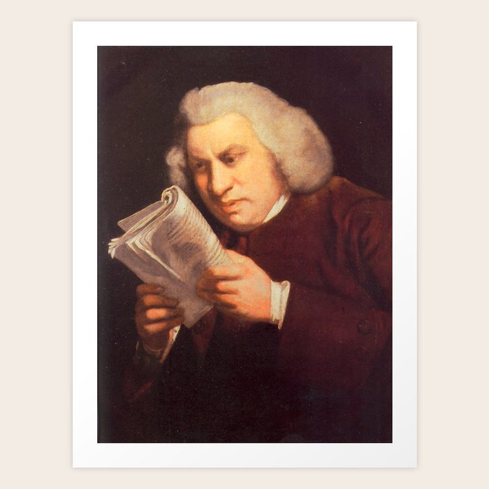 Samuel Johnson Reading Meme Art Print by colorfuldesigns | Society6