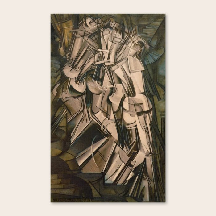 Marcel Duchamp Nude Descending A Staircase No. 2 Canvas Print by colorfuldesigns | Society6