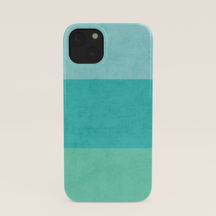 three stripes - teal iPhone Case by her art | Society6